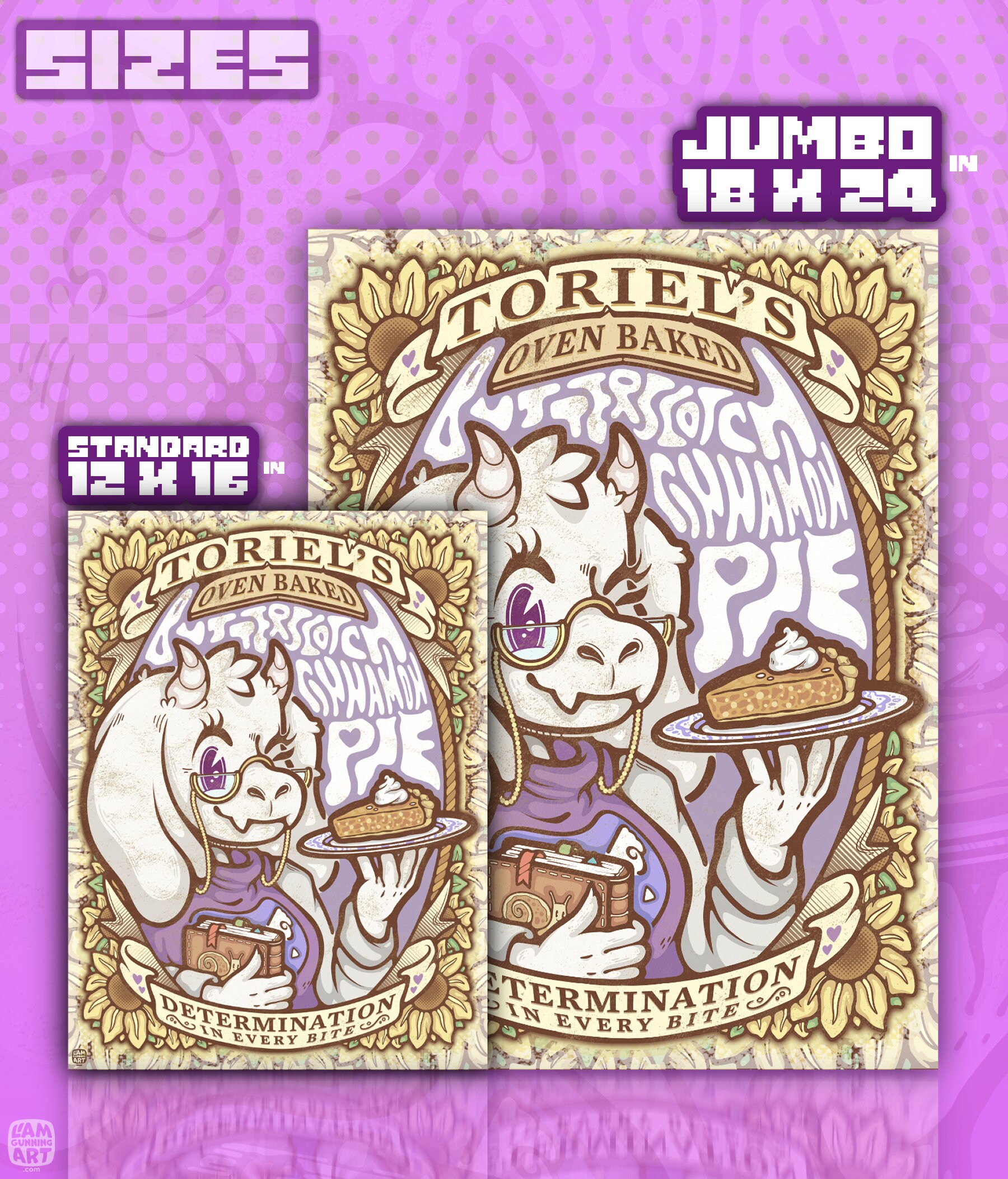 UNDERTALE POSTER : Toriel's Butterscotch Cinnamon Pie - Etsy