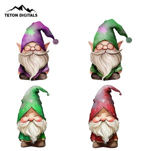 Gnome Clipart PNG Bundle, Cute Watercolor Gnome Clipart PNG, Garden ...