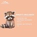 Raccoon Watercolor Clipart, Cute Raccoon Clipart PNG, Baby Raccoon ...