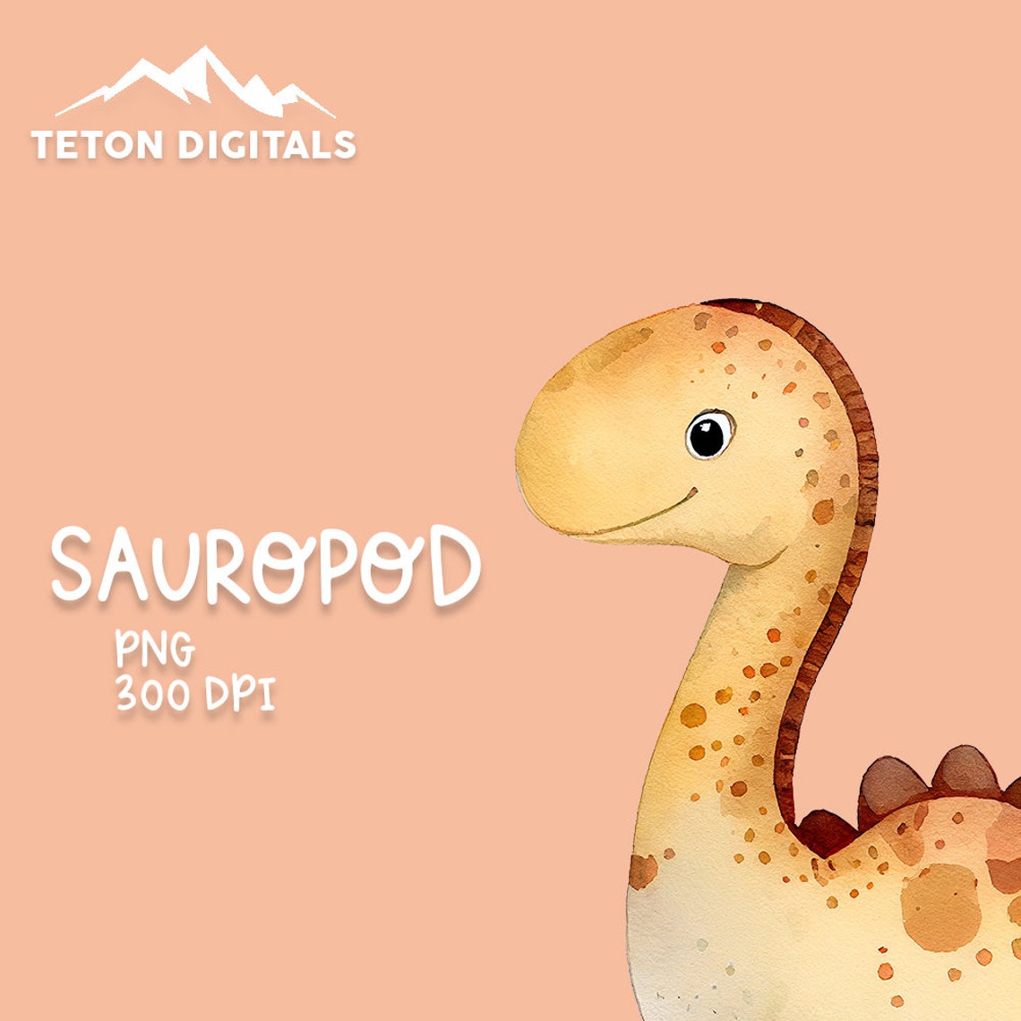 Dinosaur Clipart PNG Bundle Cute Dinosaur Clipart PNG - Etsy