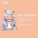 Hippo Watercolor Clipart, Cute Hippo Clipart PNG, Baby Hippopotamus ...