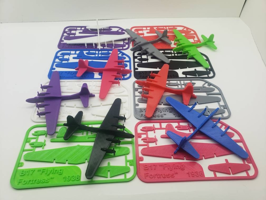 B-17 Flying Fortress Model Kit, 3D Printed Airplane (card Size) - Etsy