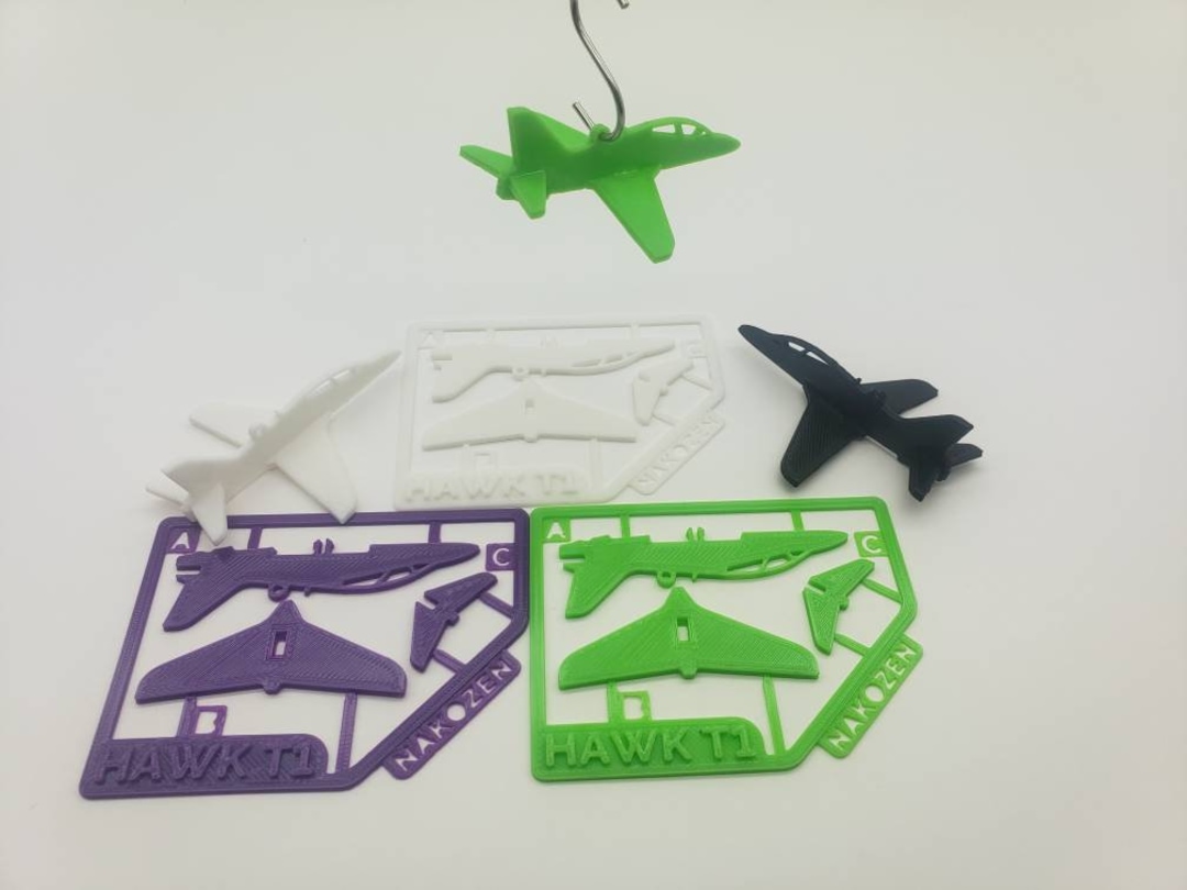 3D Printed Hawk T-1 Model Plane Kit, Desk Decor (2x3in Card) - Etsy