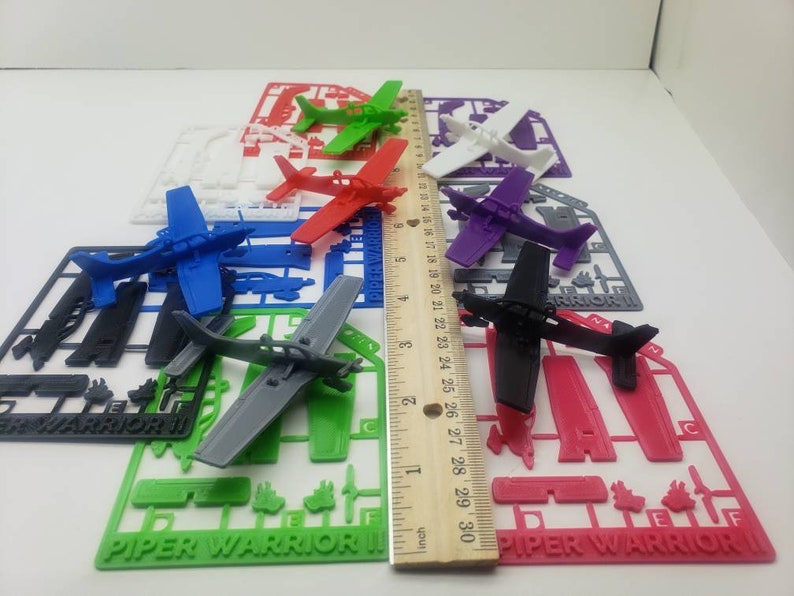 3D Printed Piper Warrior II Airplane Model Kit - Desk Decor - Etsy