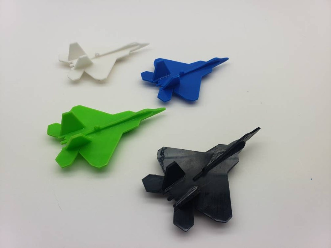 3D Printed F-22 Raptor Model Kit, Desk Decor (card Size) - Etsy
