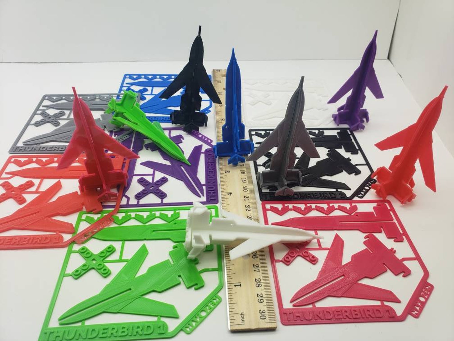 Thunderbird 1 Model Plane, 3D Printed Card Kit - Etsy