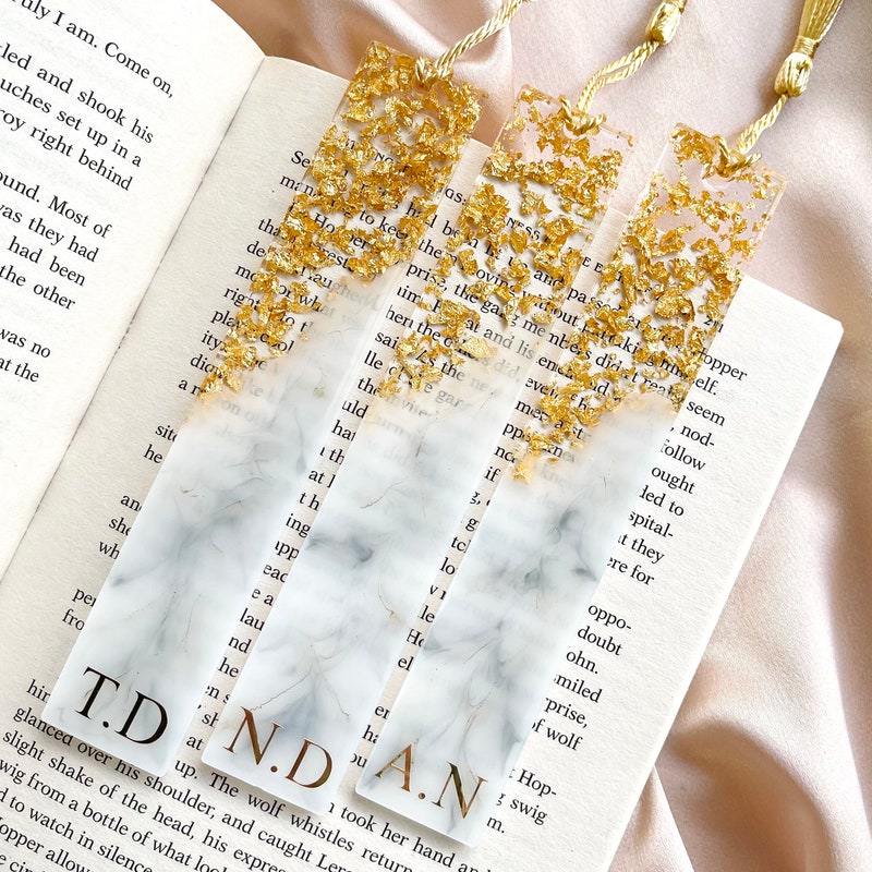 Monogrammed Bookmark - Etsy