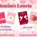 Valentine’s Loteria / Bingo Game. Spanish & English, 40 Tableros Para ...