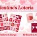 Valentine’s Loteria / Bingo Game. Spanish & English, 40 Tableros Para ...