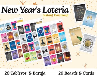 Valentine’s Loteria / Bingo Game. Spanish & English, 40 Tableros Para ...