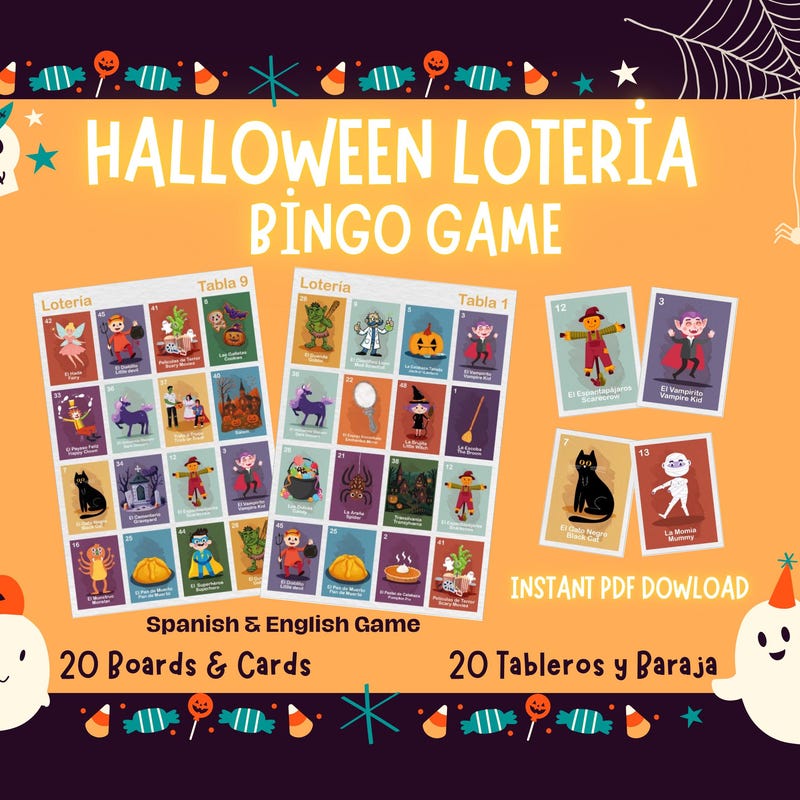 Halloween Loteria - Etsy