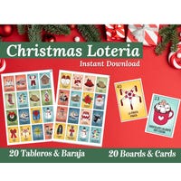 Christmas Loteria/ Printable Christmas Loteria/ Loteria/ Spanish ...