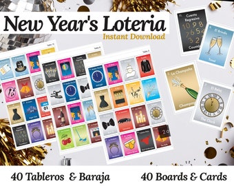 Valentine’s Loteria / Bingo Game. Spanish & English, 40 Tableros Para ...