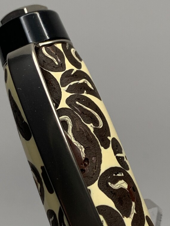 Cigar Pen in Brushed Satin With Coffee Bean and Cream - Etsy