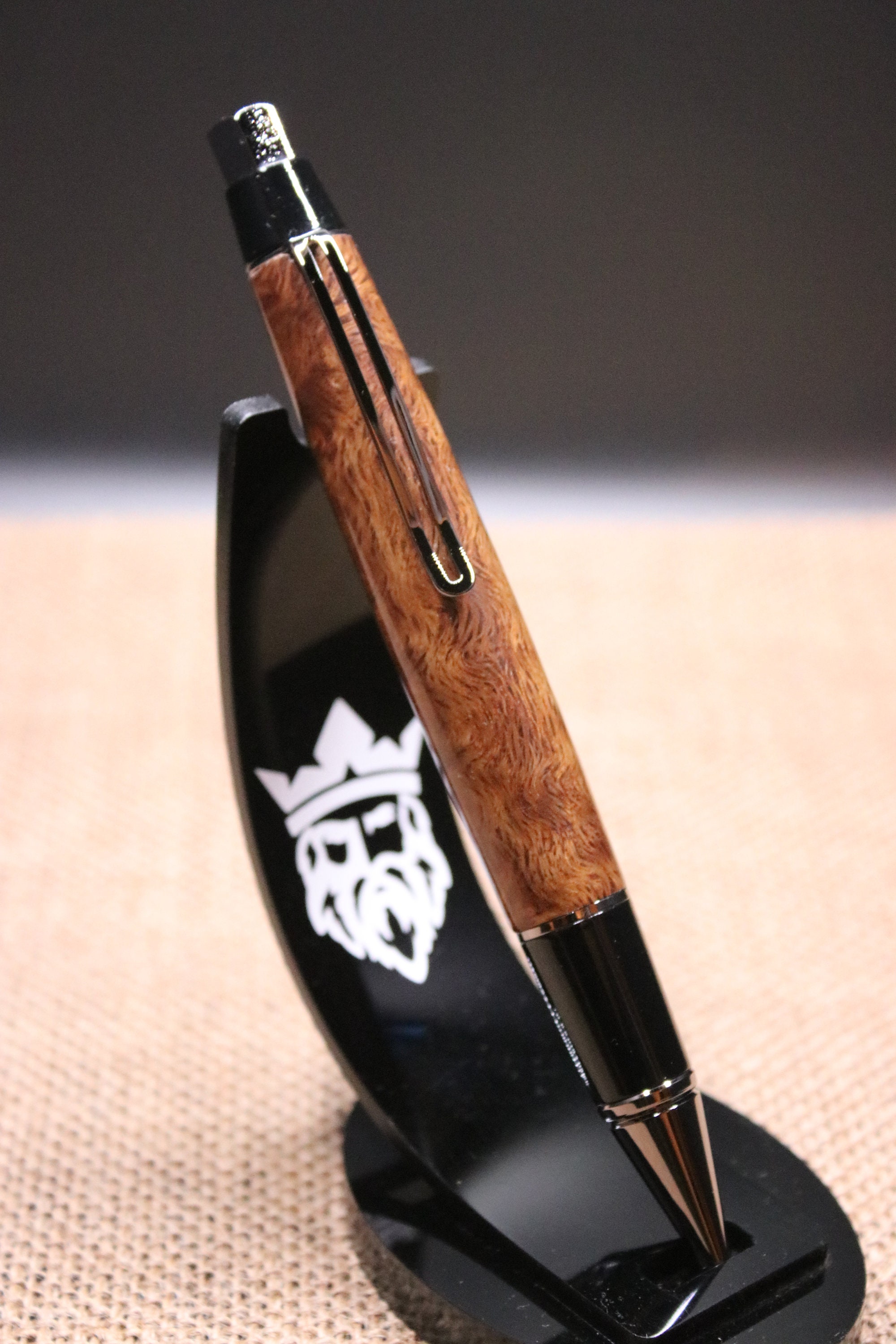 Big Ben (cigar) Click Pen in Gun Metal/black With Oak Burl - Etsy