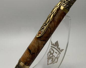 Handcrafted Phoenix Rising Twist Pen in Antique Brass & - Etsy