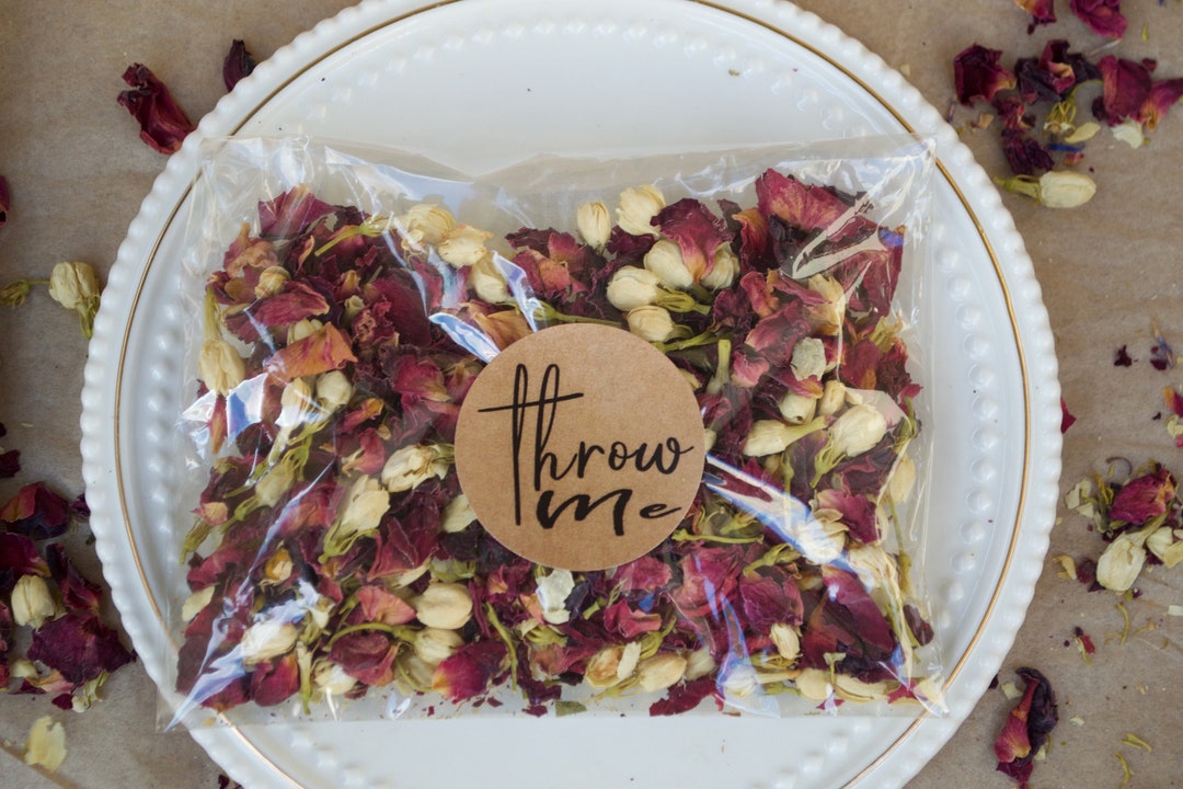 Throw Me Confetti Bags, Biodegradable Wedding Confetti, Confetti Toss ...