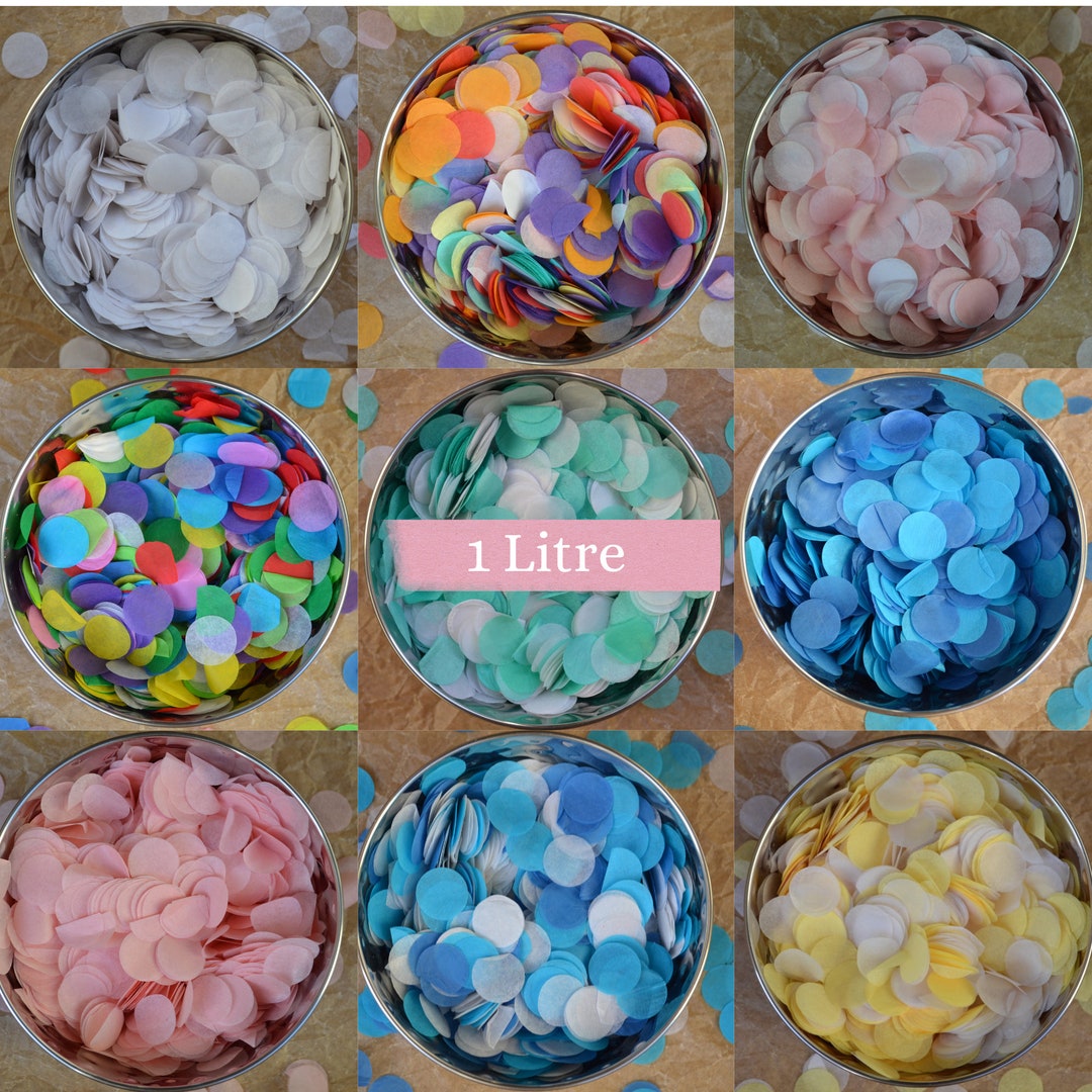 1 Litre Biodegradable Confetti Wedding Confetti Tissue Paper Confetti ...