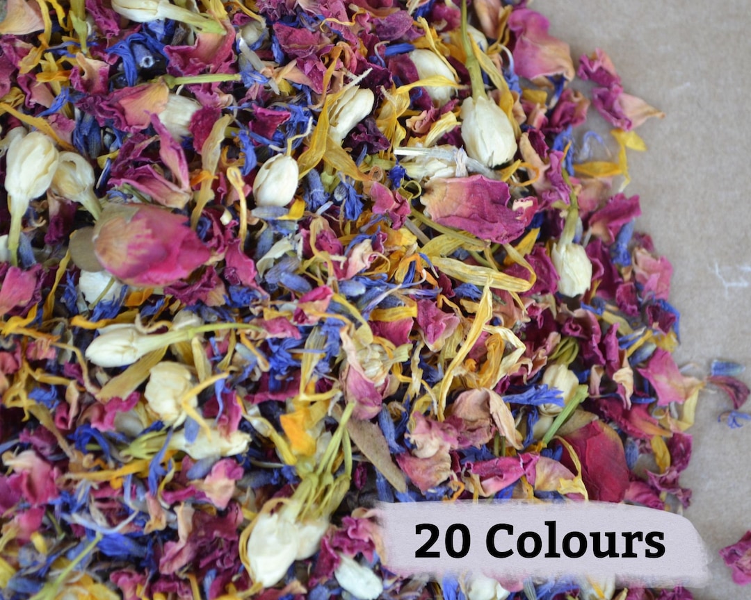1 Litre Flower Confetti Dried Flower Confetti Biodegradable Confetti ...