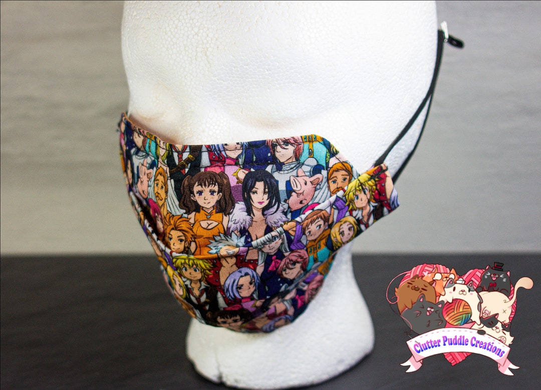 3D Anime Mask, Nerdy Stocking Stuffer, Adjustable Strap, Origami Mask ...