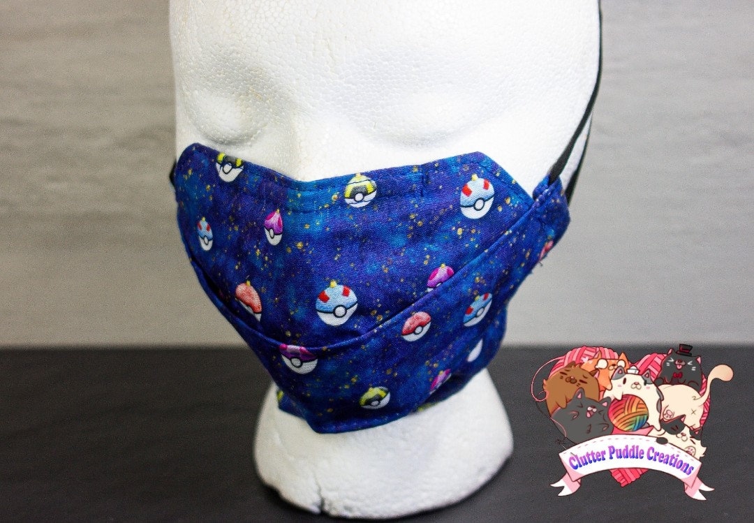 Gamer Mask 3D Origami Mask Nerdy Stocking Stuffer - Etsy