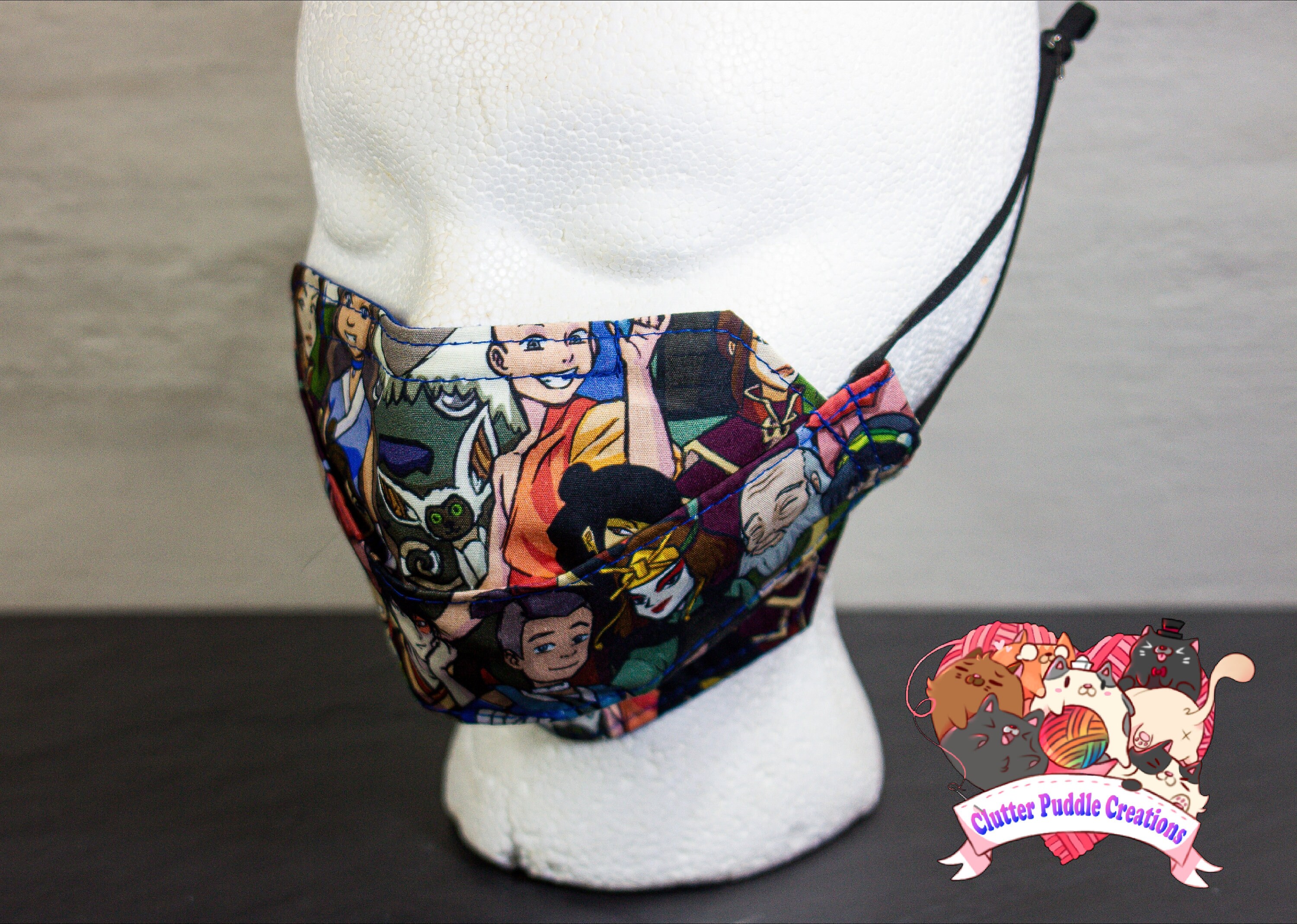 3D Kawaii Mask, Nerdy Stocking Stuffer, Adjustable Strap, Origami Mask ...