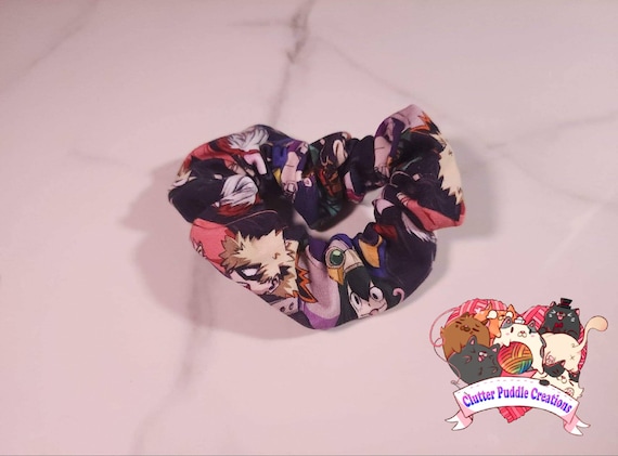 MHA Scrunchie Anime Hair Bands Fashionable Hair Accessories - Etsy