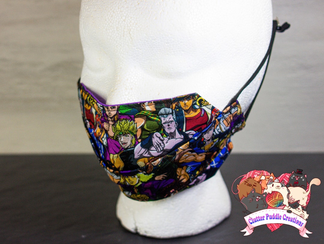 3D Anime Mask, Nerdy Stocking Stuffer, Adjustable Strap, Origami Mask ...