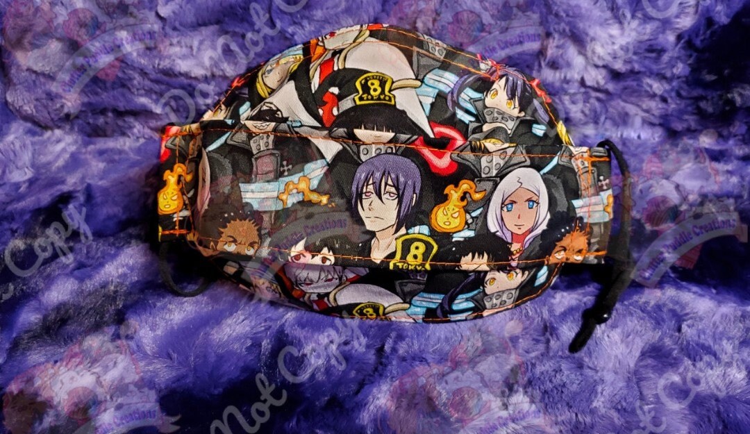 Fire Force, Nerdy Stocking Stuffer, Adjustable Strap, Origami Mask ...