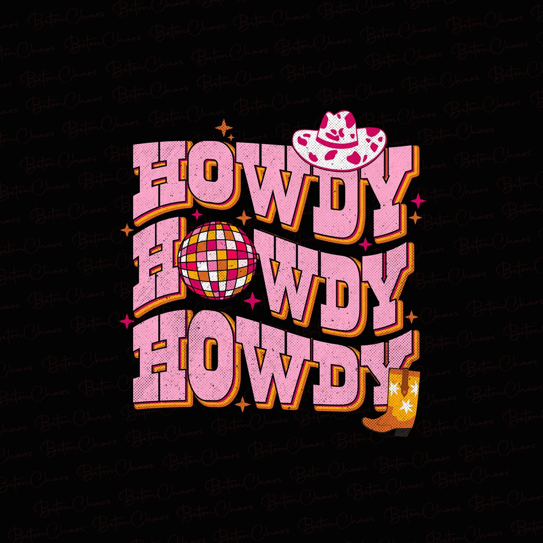 Howdy, Howdy PNG, Howdy Sublimation, Howdy Pink Leopard Clipart ...
