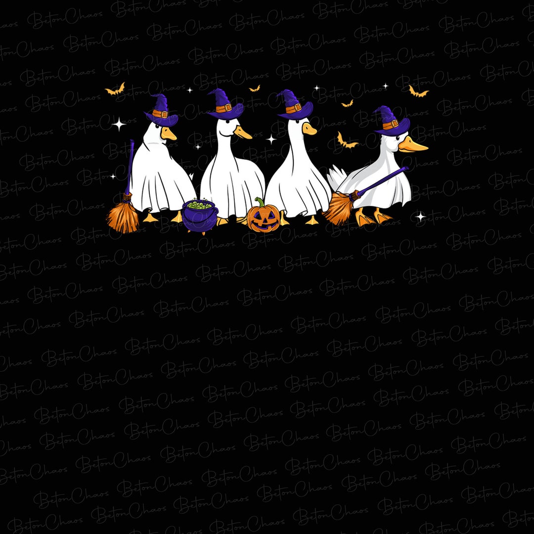 Halloween Goose Png Ghost Ducks Png Goose Sublimation Duck - Etsy