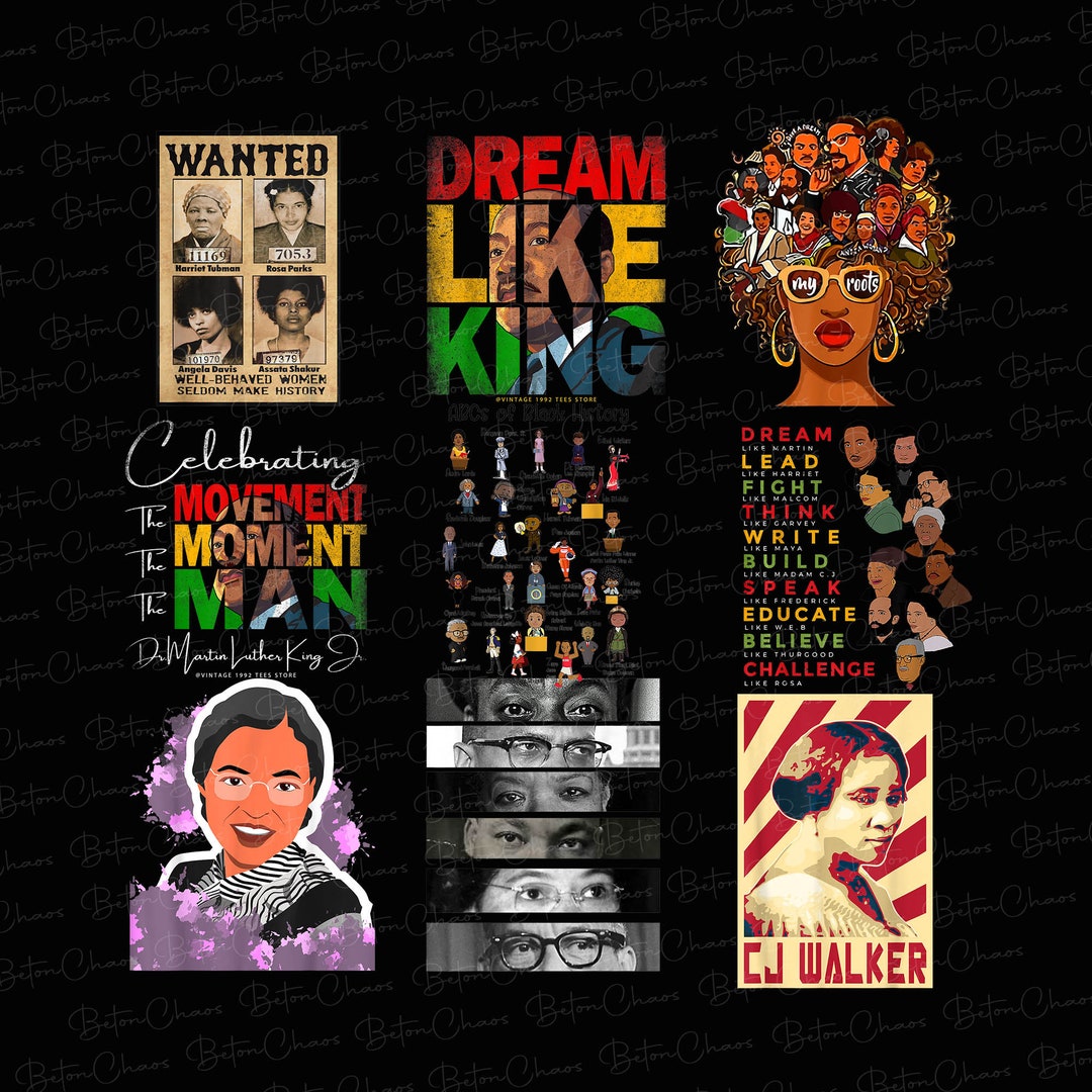 Abcs of Black American History Month Png, Famous African Americans ...