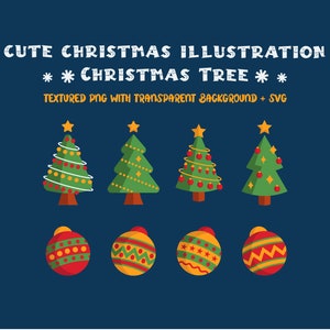 43 Cute Christmas Illustration, Holiday Clipart, Santa Claus, Christmas ...