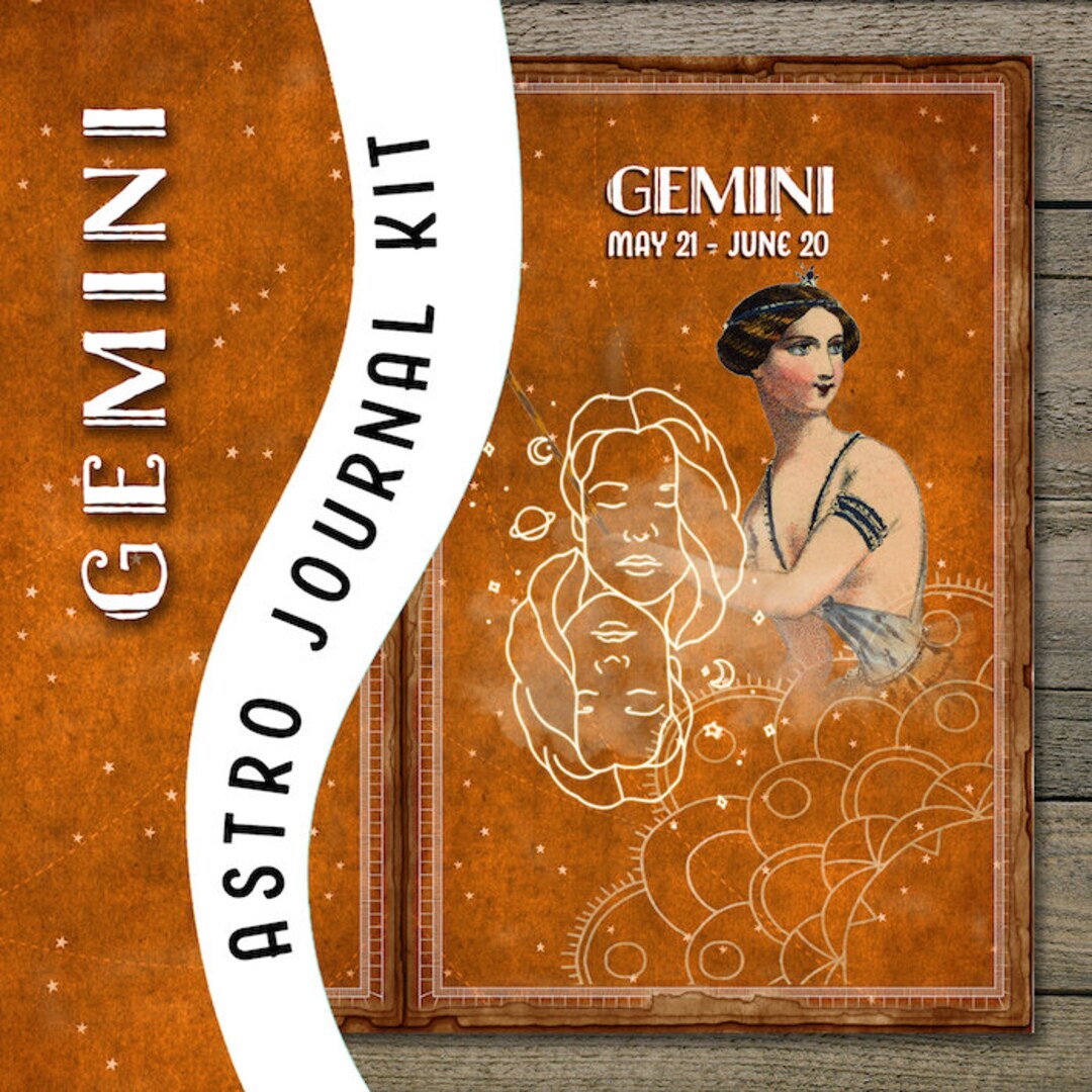 Gemini Astro Journal, Gemini Zodiac Journal, Astrology, Celestial ...