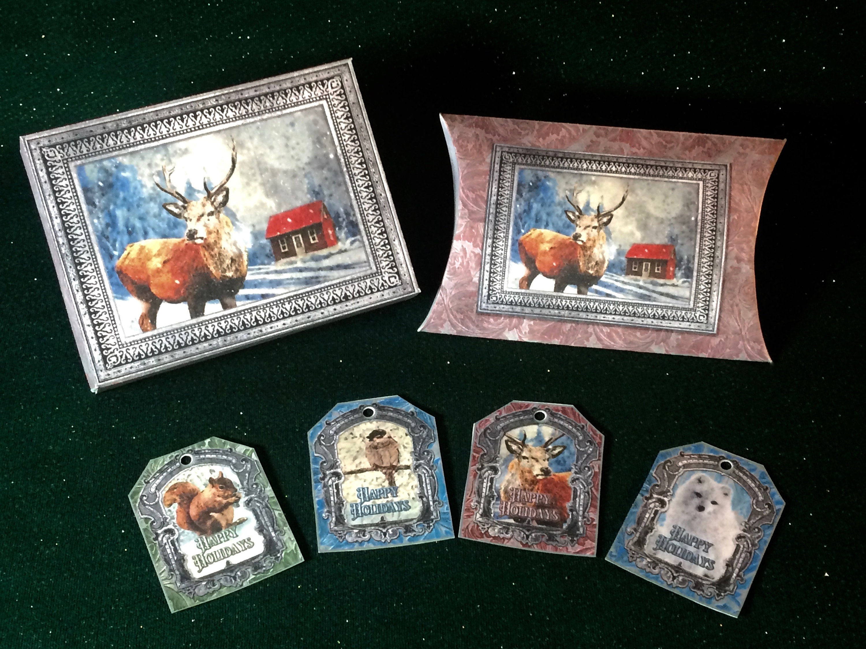 DIY Winter Animal Gift Boxes, Small Gift Boxes, Winter Themed Gift ...