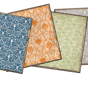 12 X 12 Antique Trending Colors Patterned Papers, Vintage Style, Floral ...
