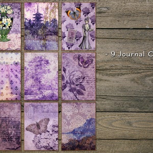 Purple Vintage Junk Journal Kit, Purple Journal, Vintage, Antique ...
