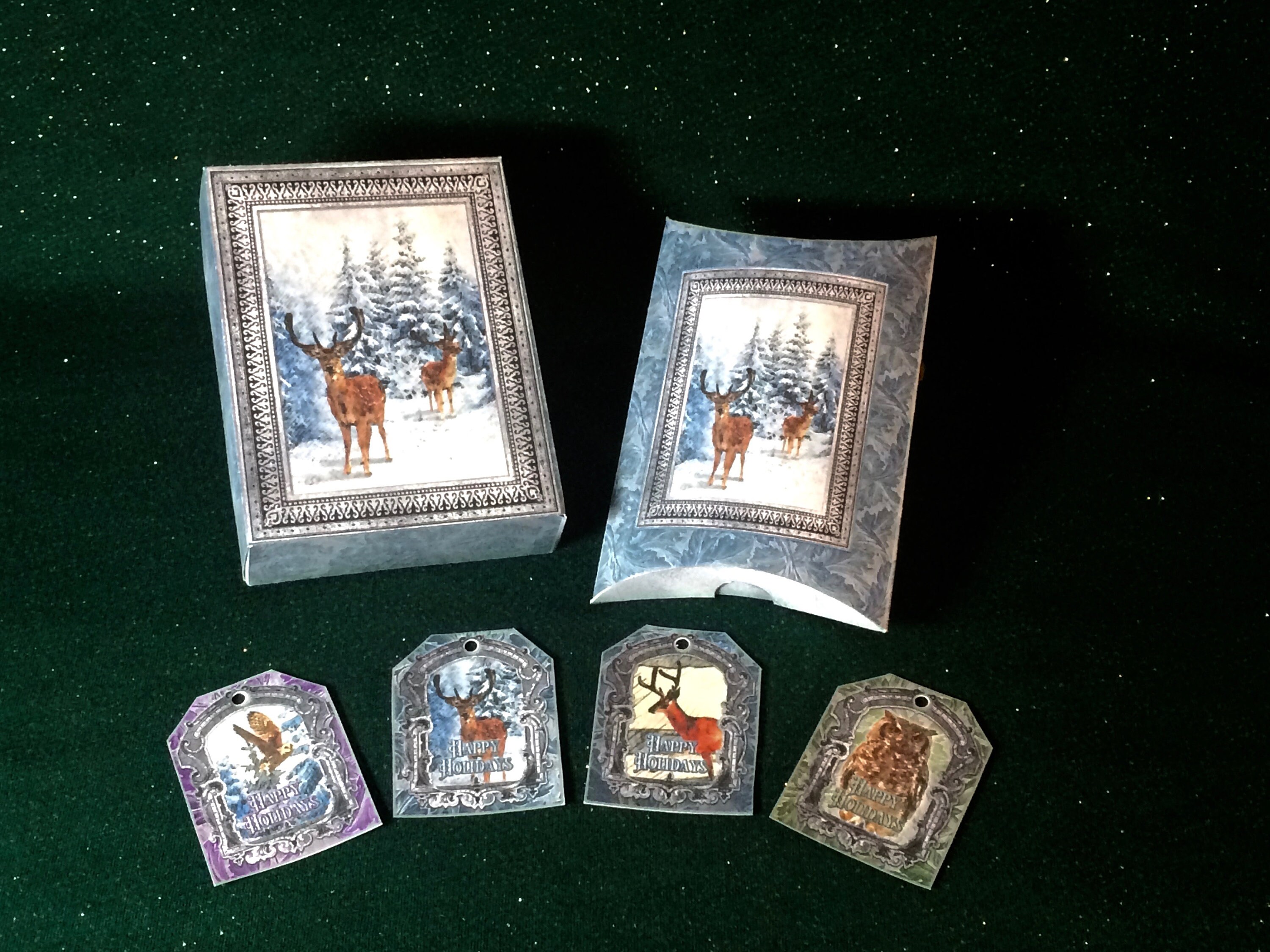 DIY Winter Animal Gift Boxes, Small Gift Boxes, Winter Themed Gift ...