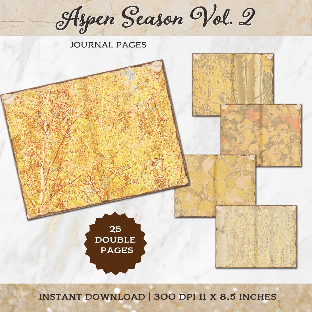 Antique Aspen Journal Kit 2, Aspen Patterned Papers Kit, Antique Papers ...