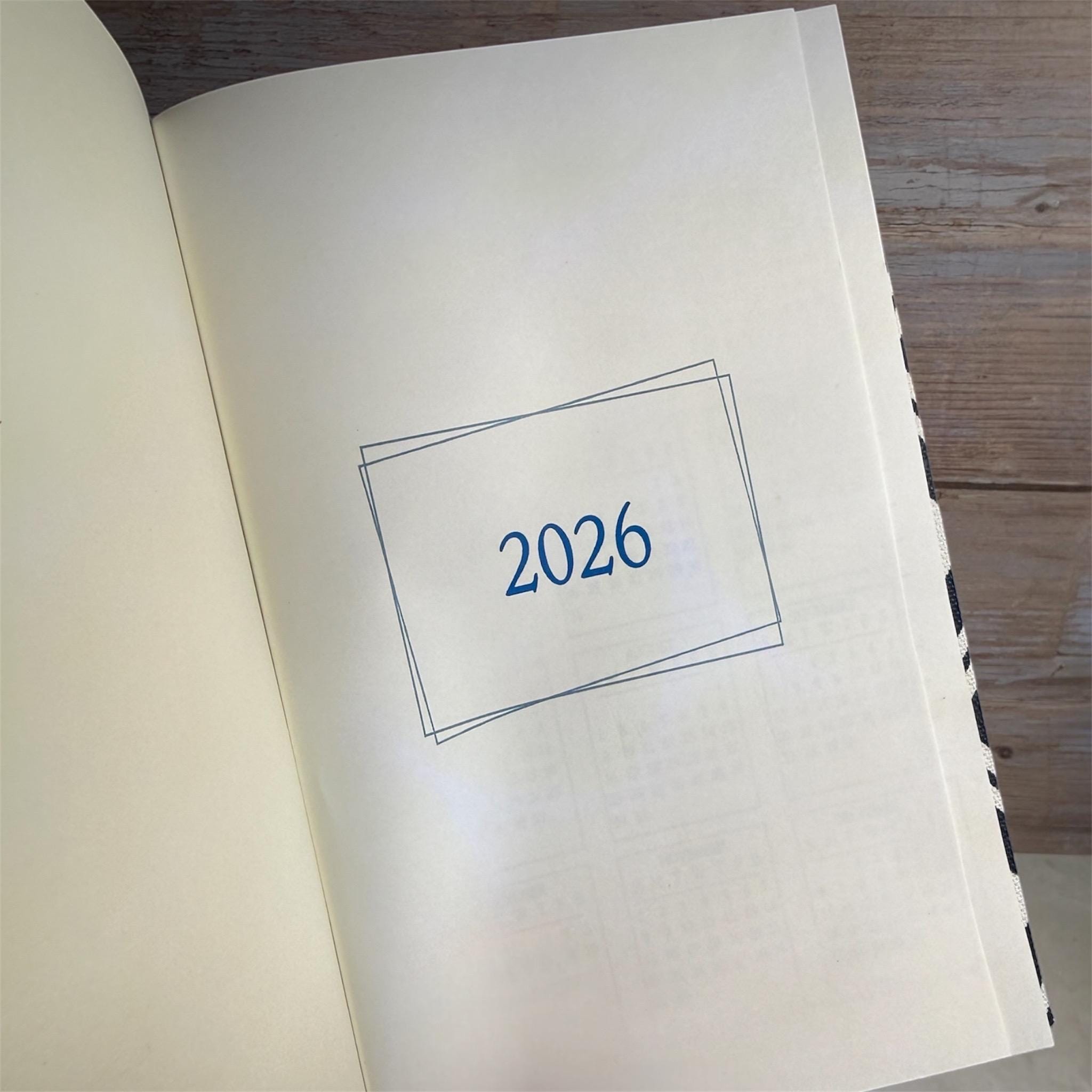 2026 Hardcover Calender Notebook, A5 Notebook, Planner, Yearly Journal ...