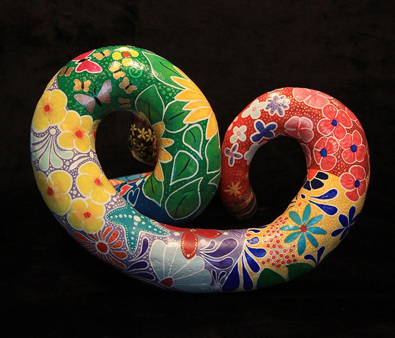 Snake Sculpture, Mexican Talavera Rattlesnake, Snake Sculpture, Mexican ...