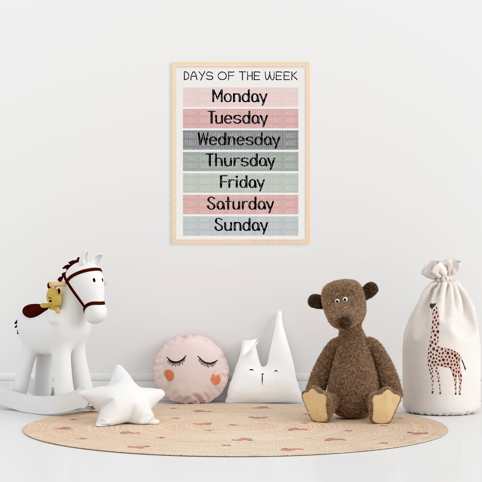 Days of the Week Printable Days of the Week Stickers Days of - Etsy