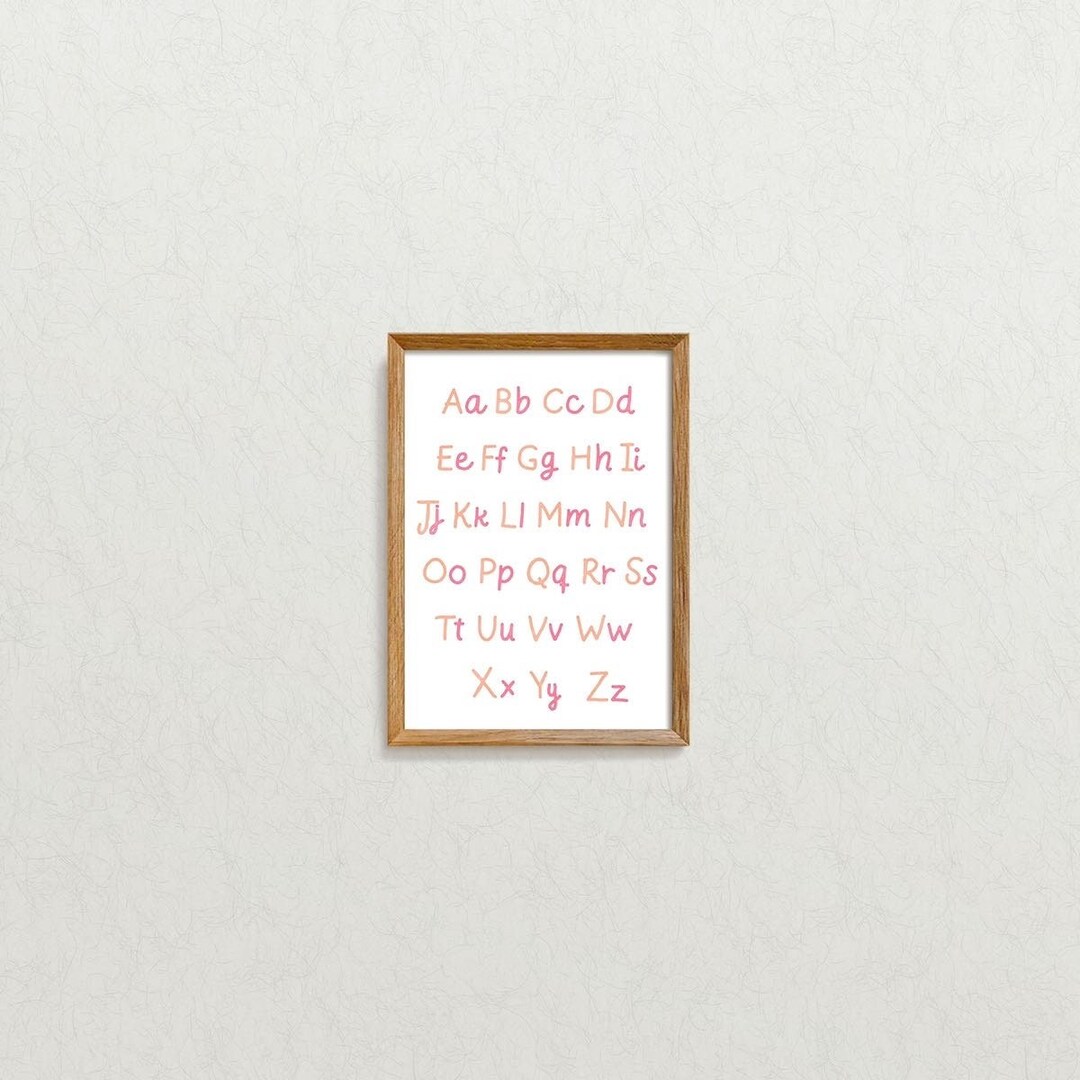 Watercolor Alphabet Abc Poster Alphabet Poster Classroom - Etsy