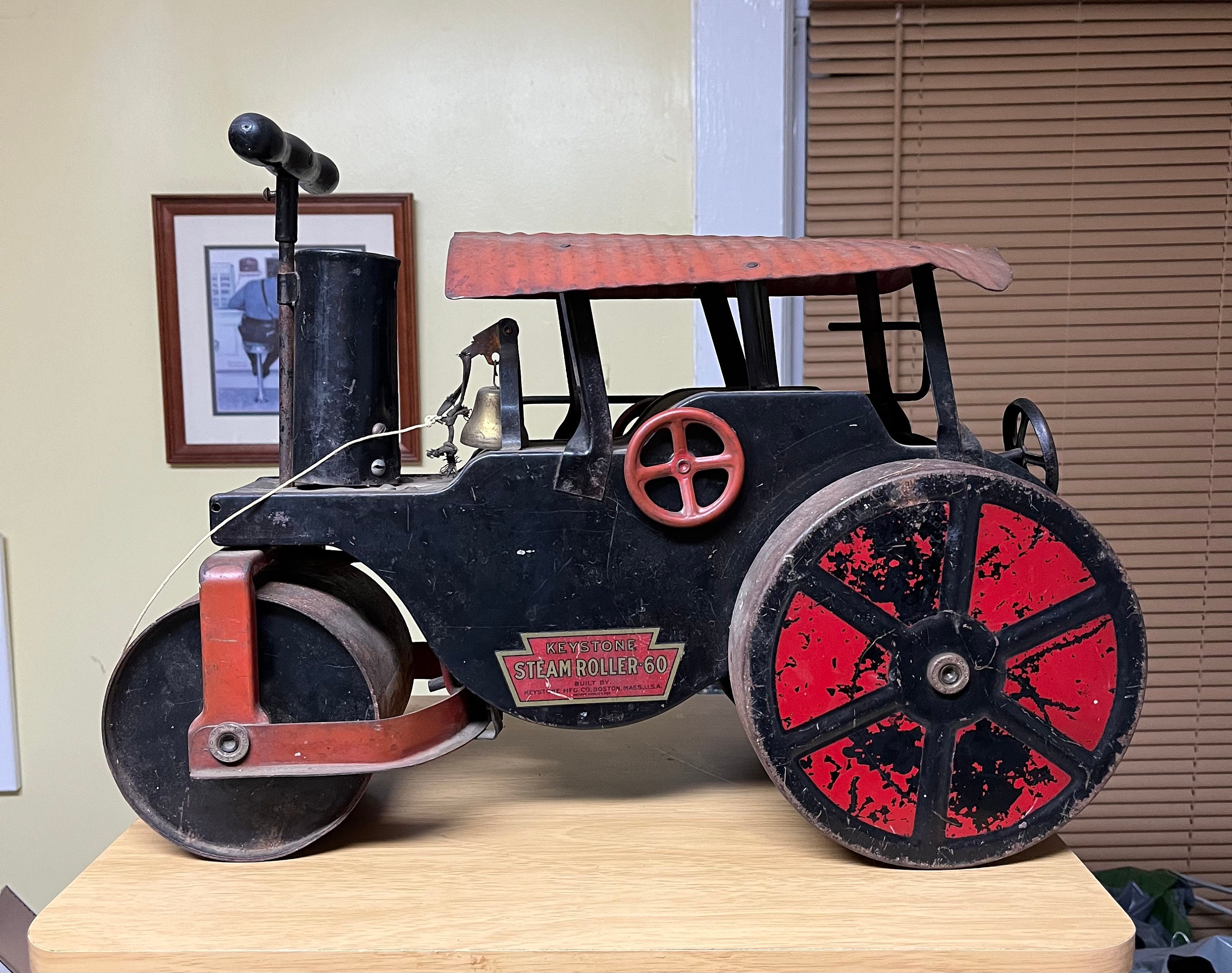 1920’s Keystone 60 Steel Steam Roller Ride on Toy - Etsy