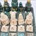 Aztec/mayan Crushed Stone and Resin Chess Set - Etsy