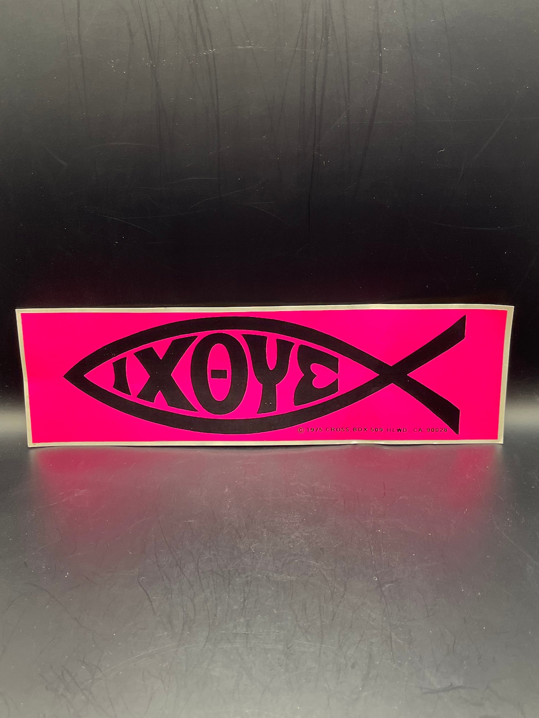 1975 IXOYE Jesus Fish Sticker - Etsy