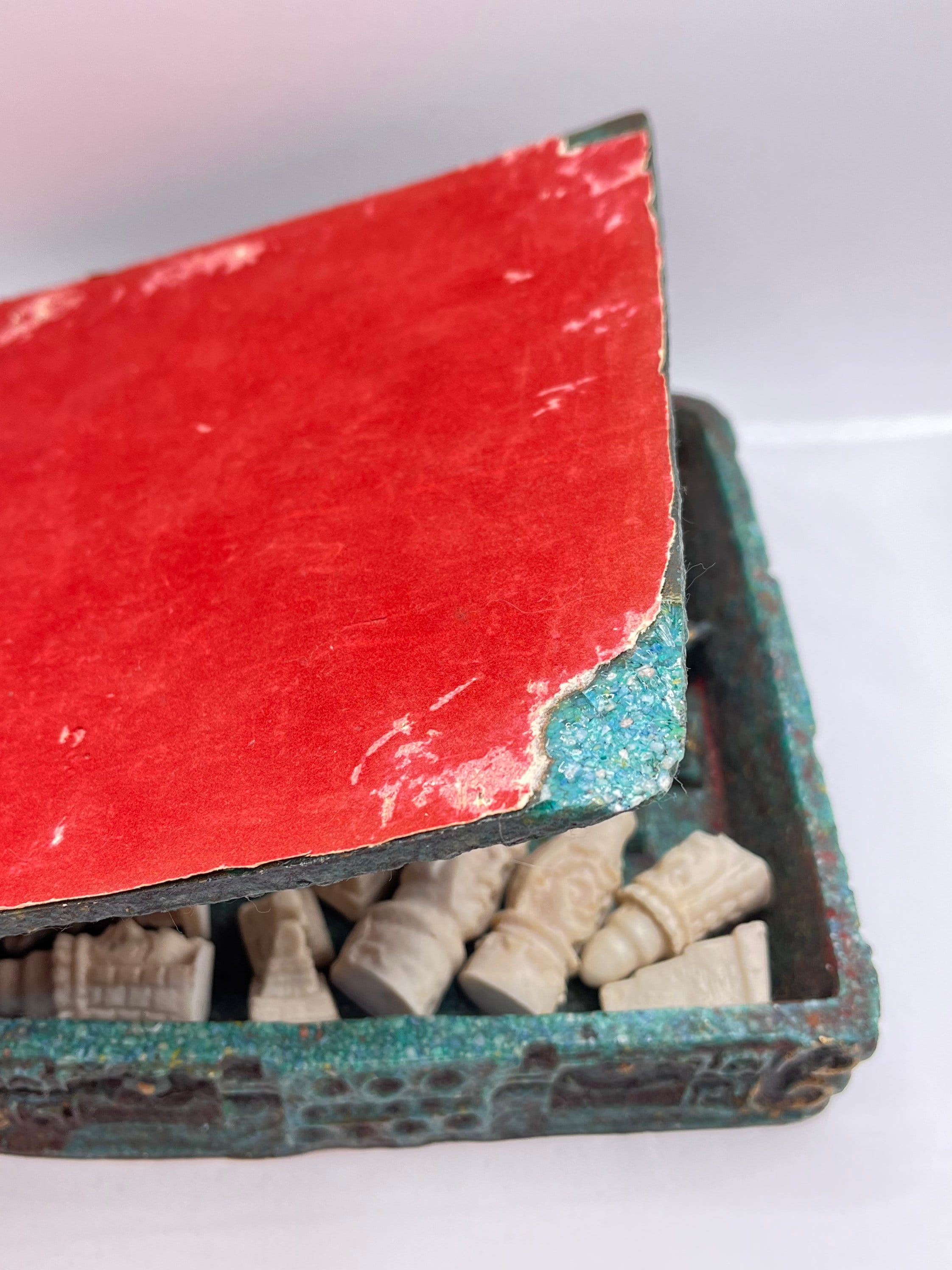 Aztec/mayan Crushed Stone and Resin Chess Set - Etsy