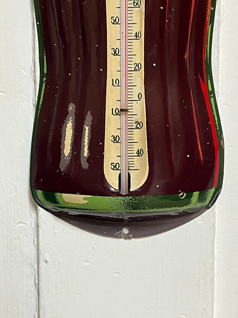 1950’s Coca Cola Bottle Tin Thermometer - Etsy