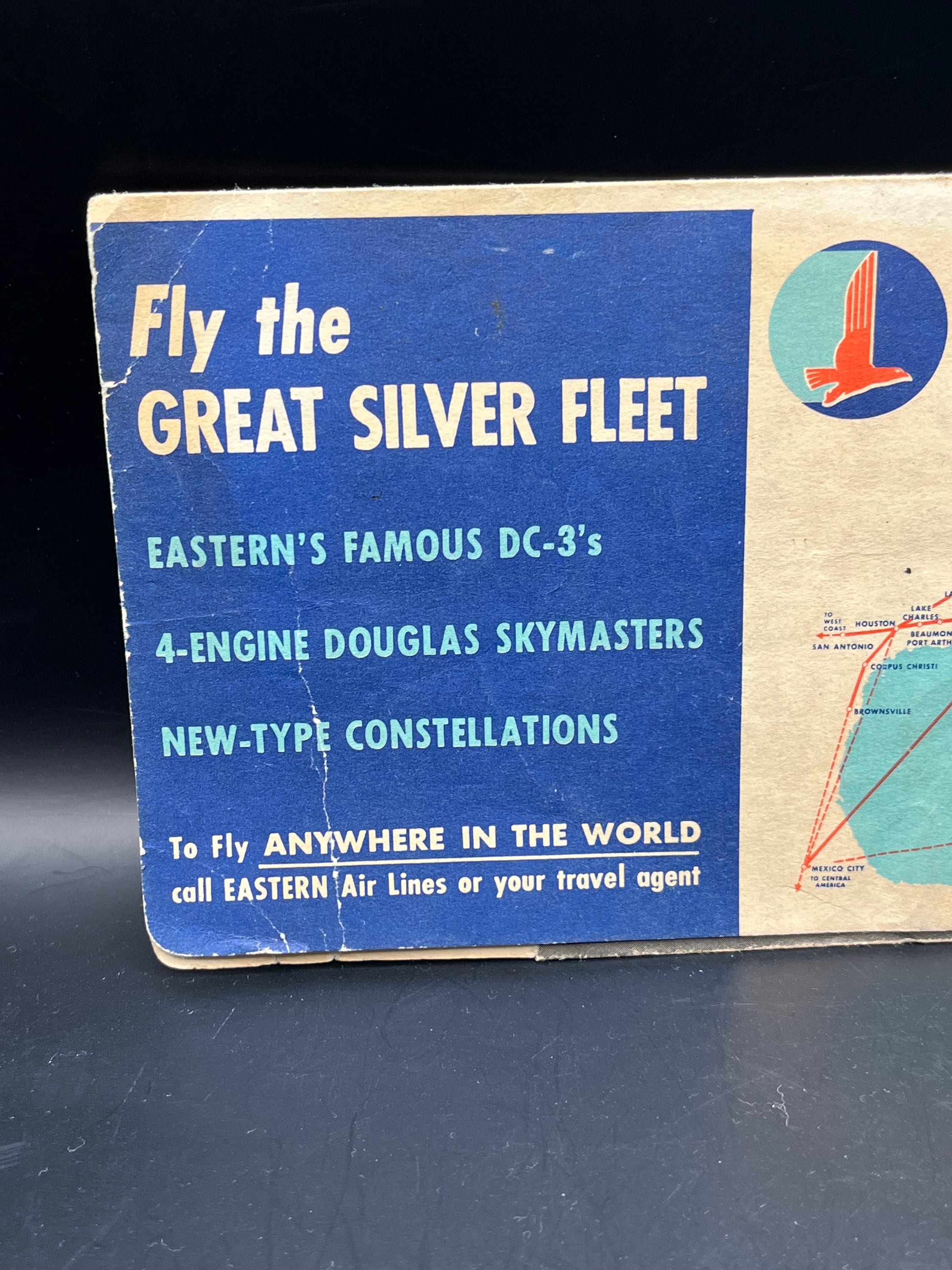 1940’s Eastern Airlines Boarding Pass Booklet Featuring the ...