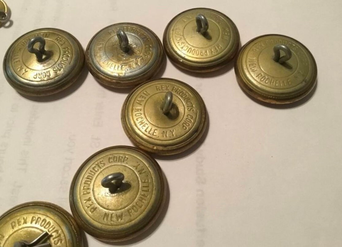 Military Buttons New Rochelle NY Rex Products Corp Button 1in. - Etsy